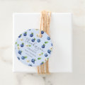 Berry Sweet Blueberry Baby Shower Favor Tags | Zazzle