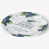 Berry Sweet Blueberry Baby Shower Paper Plates | Zazzle