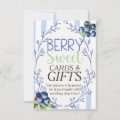 Berry Sweet CARDS & GIFTS Blueberry Sign | Zazzle