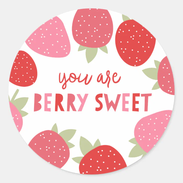 Berry Sweet Classic Round Sticker | Zazzle