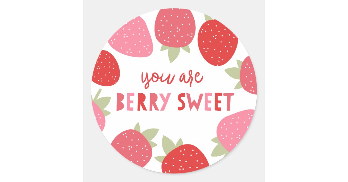 Berry Sweet Classic Round Sticker | Zazzle