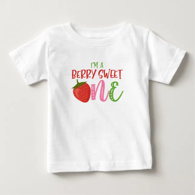 Berry Sweet ONE First Birthday Shirt | Zazzle