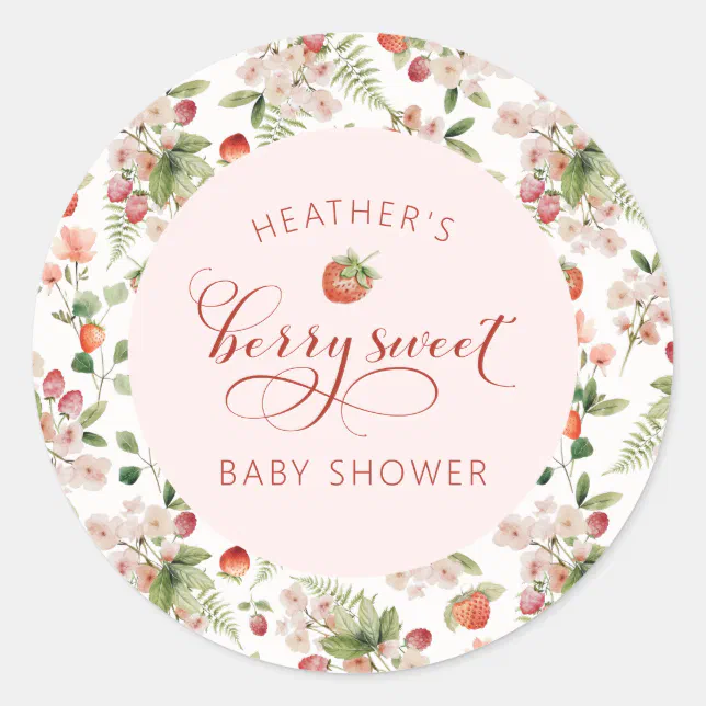 Berry Sweet Sticker | Zazzle