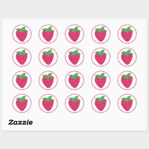 Berry Sweet Stickers | Zazzle
