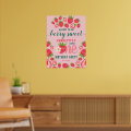 Berry Sweet Strawberry 1st Birthday Party Welcome Poster | Zazzle