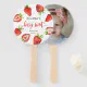 Berry Sweet Strawberry Birthday Party Photo Hand Fan | Zazzle