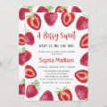 Berry Sweet | Strawberry Fruits Baby Shower Invitation | Zazzle