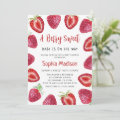 Berry Sweet | Strawberry Fruits Baby Shower Invitation | Zazzle