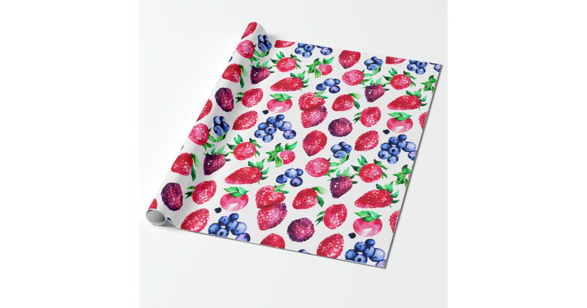 Berry Sweet Wrapping Paper | Zazzle