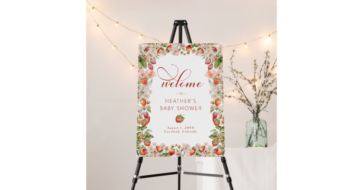 Berry Welcome Sign | Zazzle