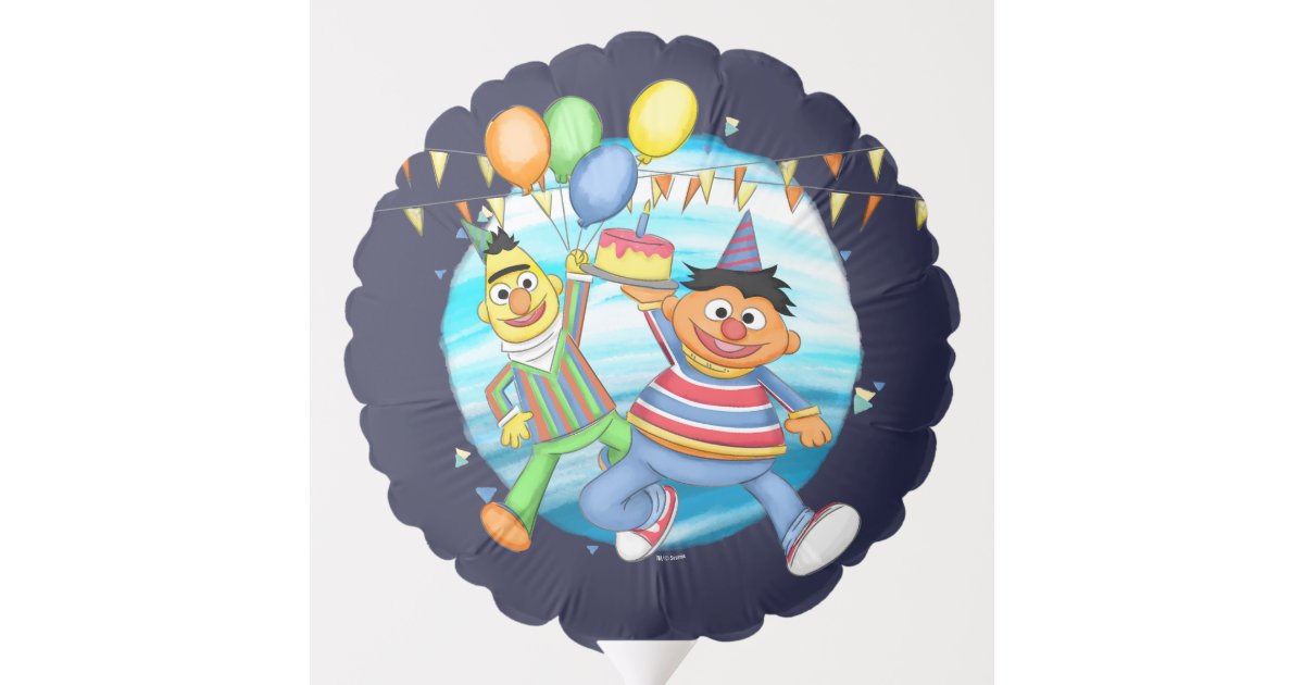 Bert and Ernie Birthday Balloons | Zazzle