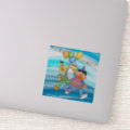 Bert and Ernie Birthday Balloons Sticker | Zazzle