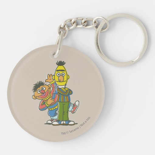 Bert and Ernie Classic Style Keychain | Zazzle