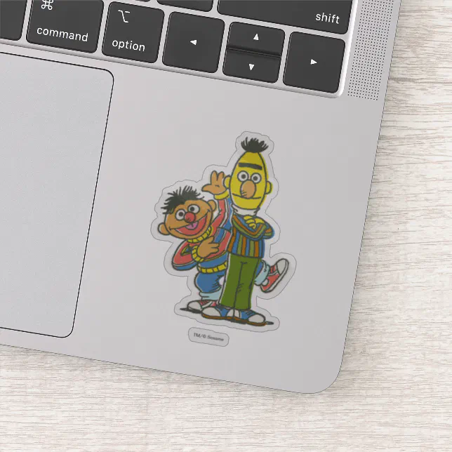 Bert and Ernie Classic Style Sticker | Zazzle