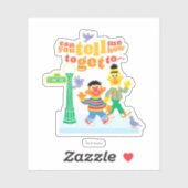 Bert and Ernie Directions Sticker | Zazzle