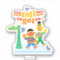 Bert and Ernie Directions Sticker | Zazzle