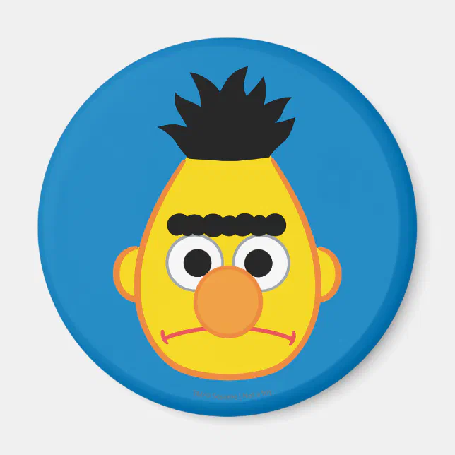 Bert Angry Face Magnet | Zazzle