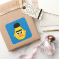 Bert Angry Face Square Sticker | Zazzle