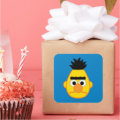 Bert Angry Face Square Sticker | Zazzle