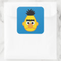 Bert Angry Face Square Sticker | Zazzle