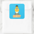 Bert Classic Style Square Sticker | Zazzle