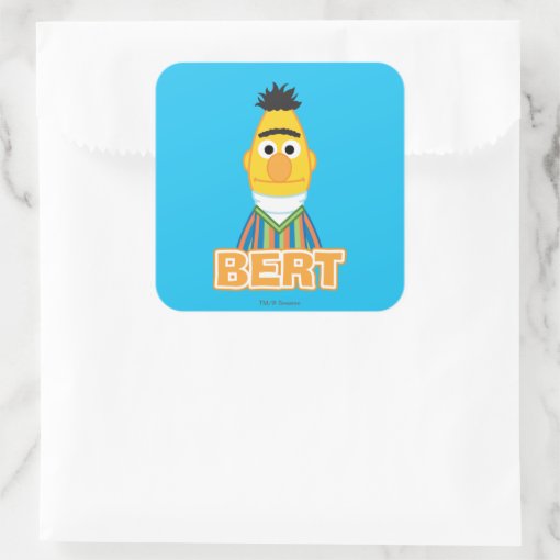 Bert Classic Style Square Sticker | Zazzle