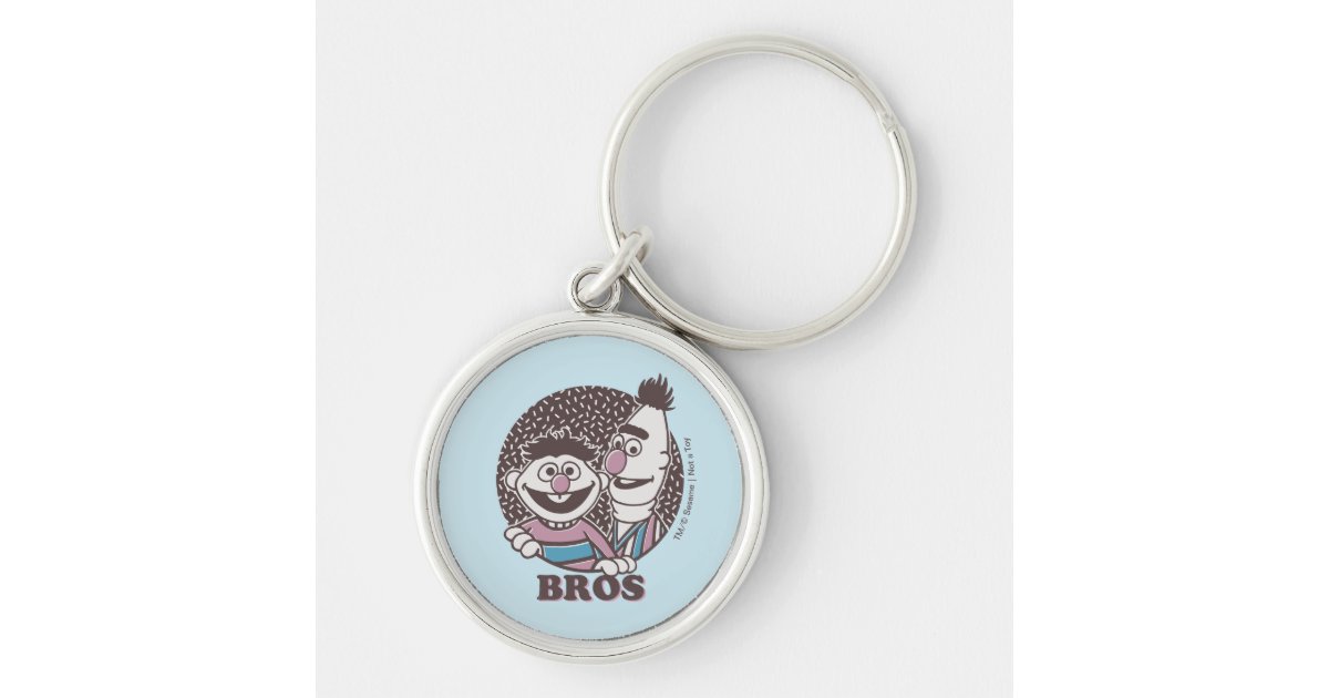 Bert & Ernie | Bros Keychain | Zazzle