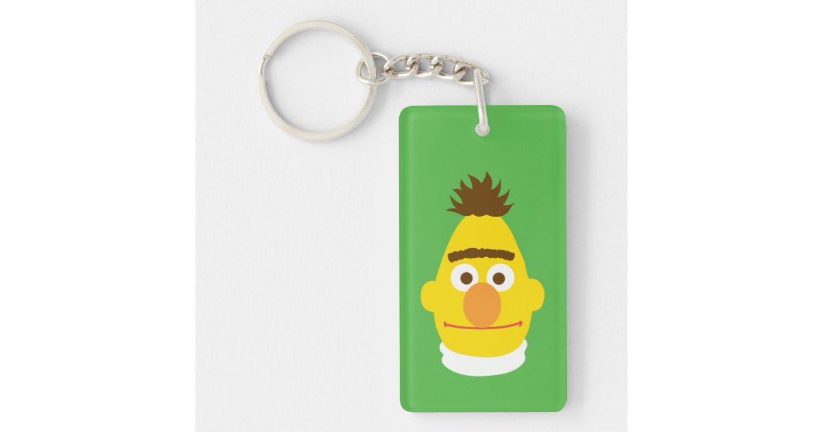 Bert Face Keychain | Zazzle