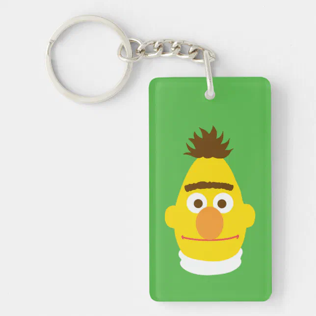 Bert Face Keychain | Zazzle