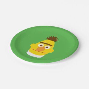 Bert Face Paper Plates | Zazzle