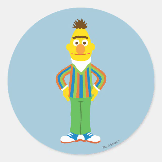 Bert Standing Classic Round Sticker | Zazzle
