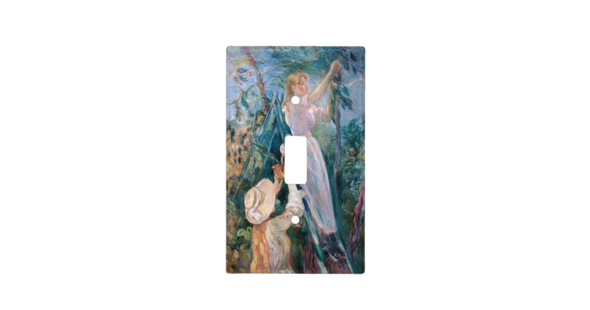 Berthe Morisot - The Cherry Picker Light Switch Cover | Zazzle