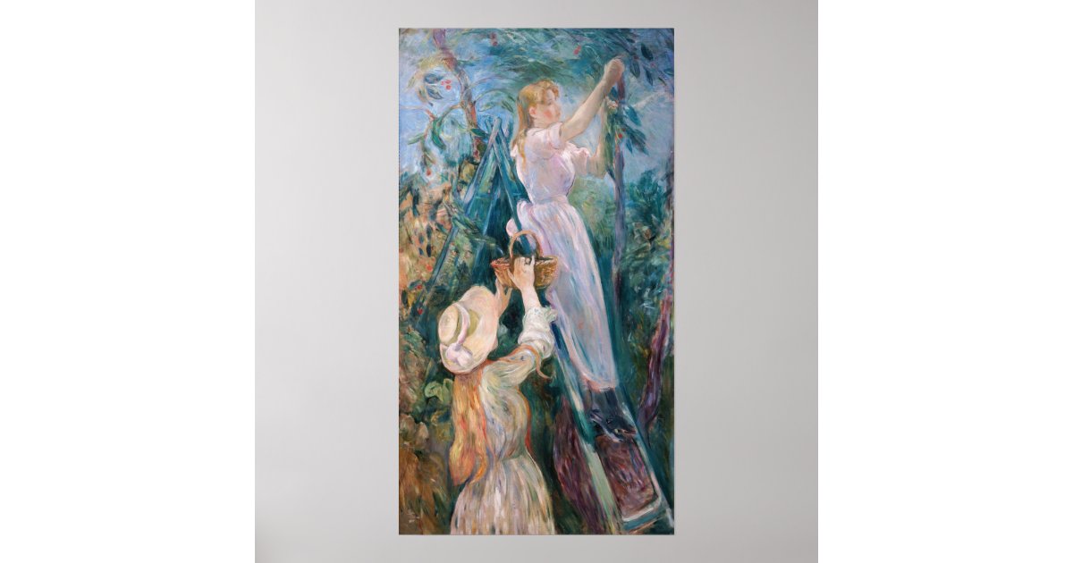 Berthe Morisot - The Cherry Picker Poster | Zazzle