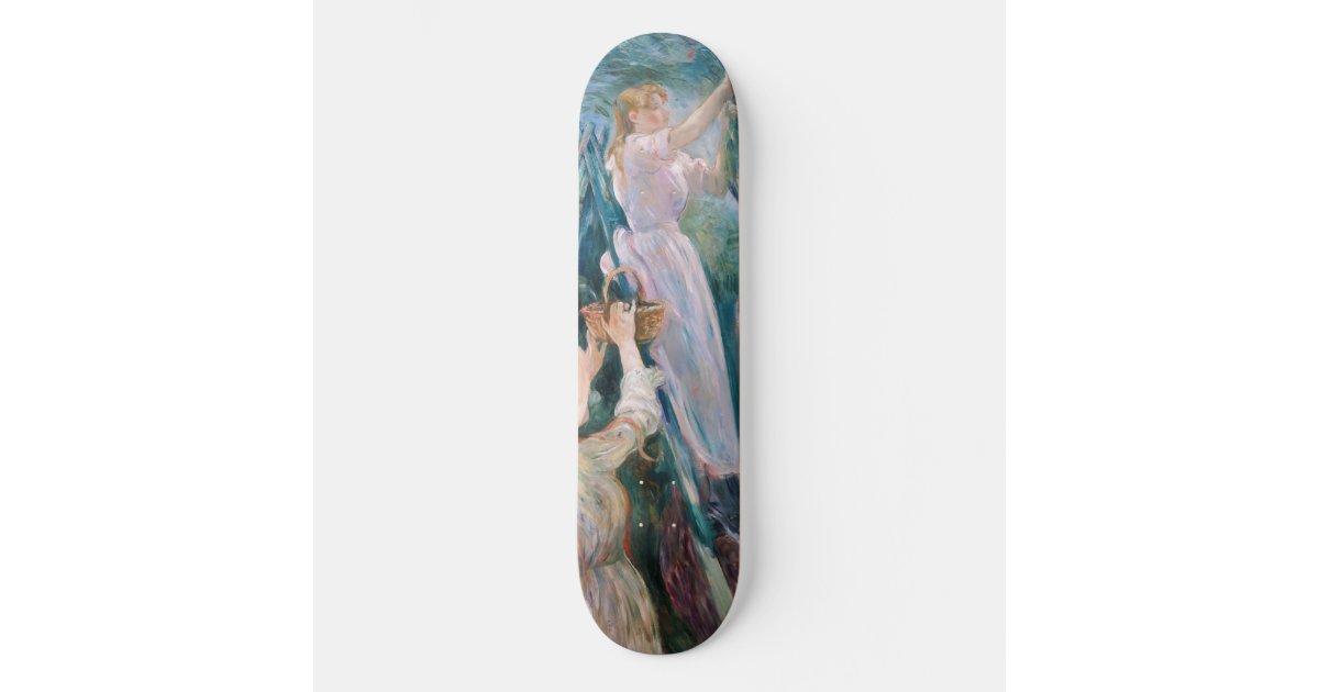 Berthe Morisot - The Cherry Picker Skateboard | Zazzle