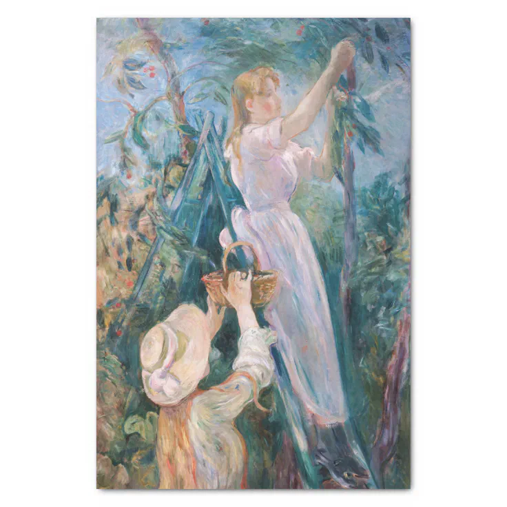 Berthe Morisot - The Cherry Picker Tissue Paper | Zazzle