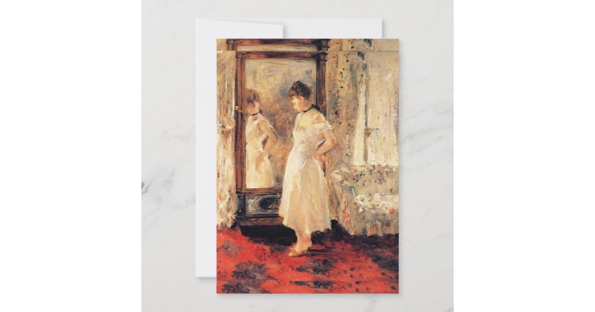 Berthe Morisot - The Psyche Mirror Invitation | Zazzle