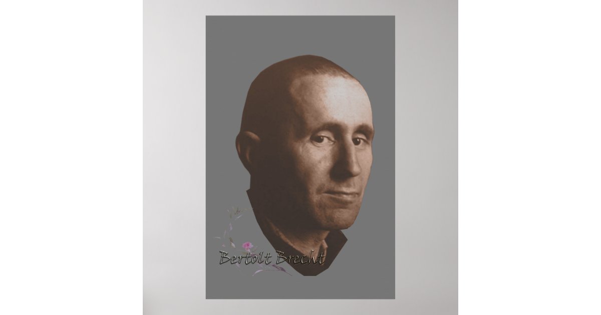 Bertolt Brecht Poster | Zazzle