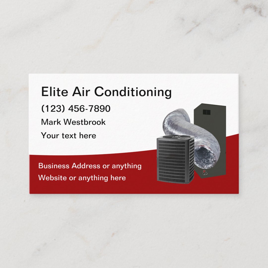 Best Air Conditioning Service Business Cars Business Card | Zazzle