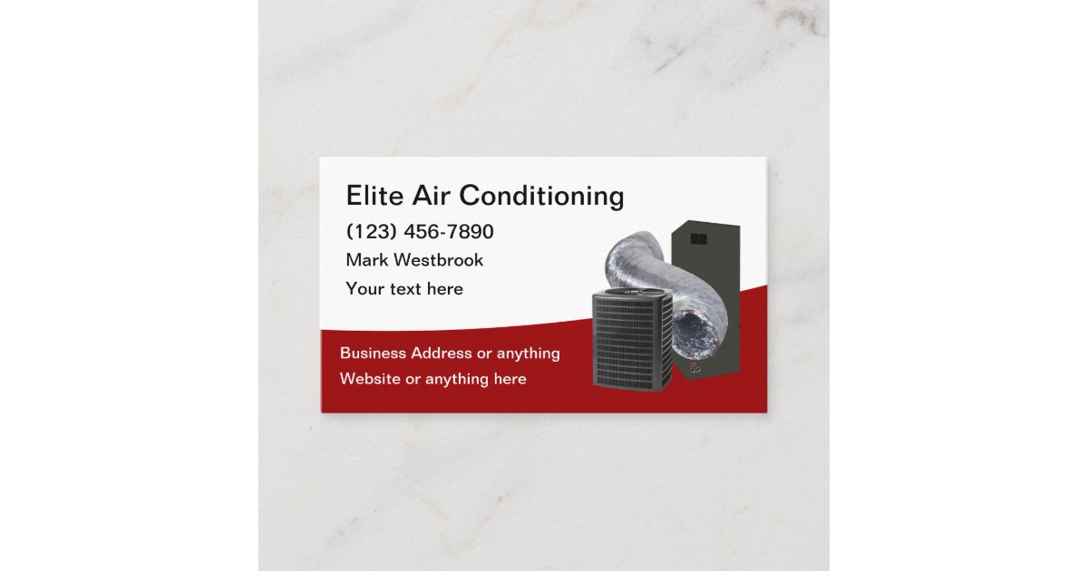 Best Air Conditioning Service Business Cars Business Card | Zazzle.com
