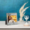 Best Aunt Ever Custom Photo Rustic Gray Wood Plaque | Zazzle