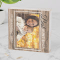 Best Aunt Ever Rustic Wood Custom Photo Wooden Box Sign | Zazzle