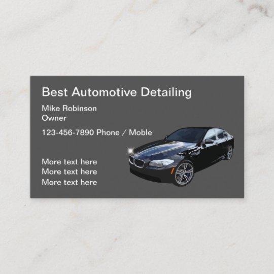 Best Auto Detailing Business Cards Design | Zazzle.com