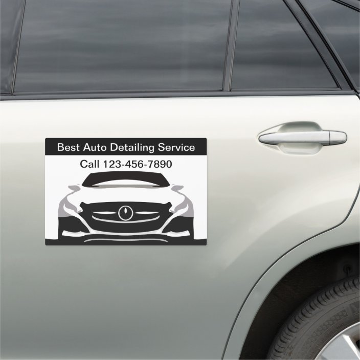 Best Auto Detailing Mobile Advertising Car Magnet | Zazzle.com