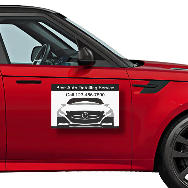 Best Auto Detailing Mobile Advertising Car Magnet | Zazzle