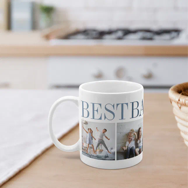 Best Baba Ever 4 Photo Collage Grandpa Coffee Mug | Zazzle