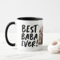 Best Baba Ever modern photo Greek Father's Day Mug | Zazzle