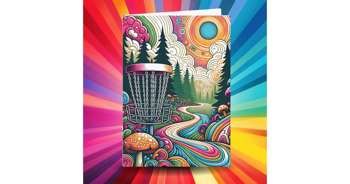 Best Birthday by Par | Retro Disc Golf Card | Zazzle