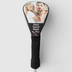 Best BONUS DAD By Par Custom Photo Father's Day Golf Head Cover | Zazzle