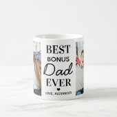 Best BONUS DAD Ever Custom 2 Photo Father's Day Coffee Mug | Zazzle