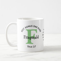 BEST BONUS DAD EVER Personalized Coffee Mug | Zazzle